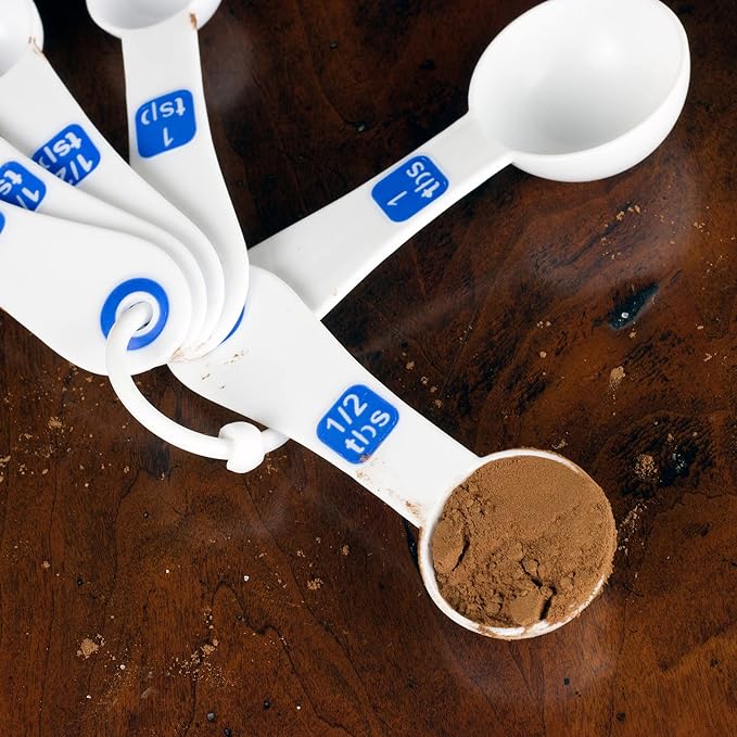 6 Piece Large Print Measuring Spoon Set – Big Brand Products